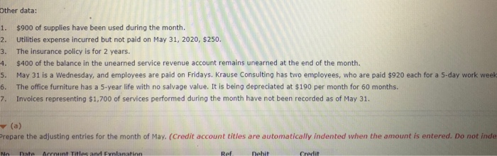 Solved Logan Krause started her own consulting firm, Krause | Chegg.com