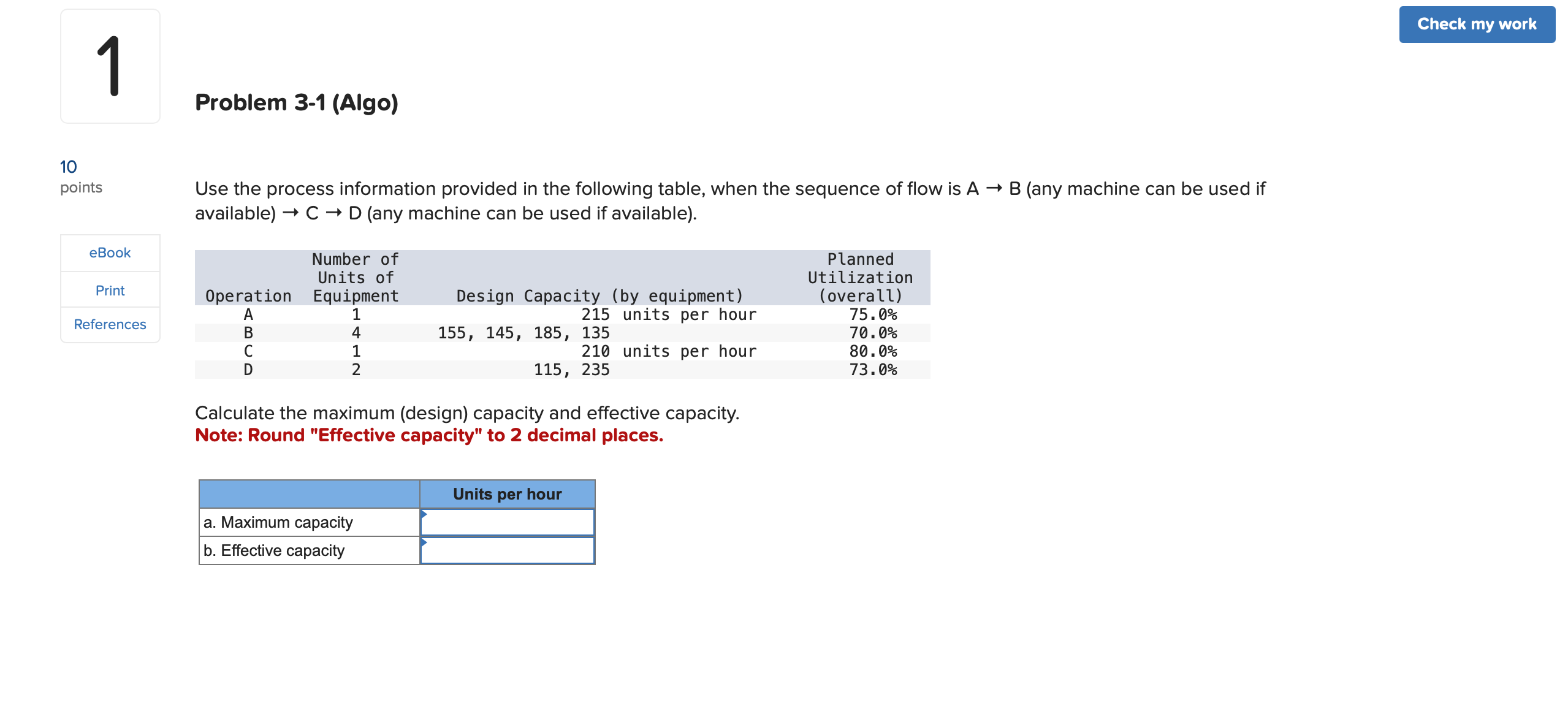 Solved Problem 3-1 (Algo)Use the process information | Chegg.com
