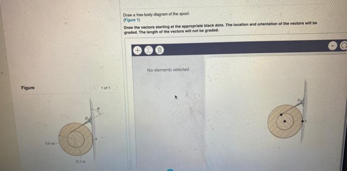 Solved Draw a free-body diagram of the spool. (Figure 1) | Chegg.com