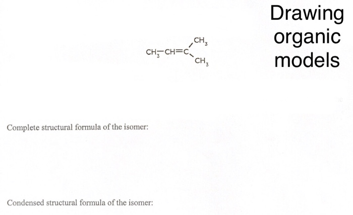 Solved Drawing organic models CH; CHF-CH=Cl Complete | Chegg.com