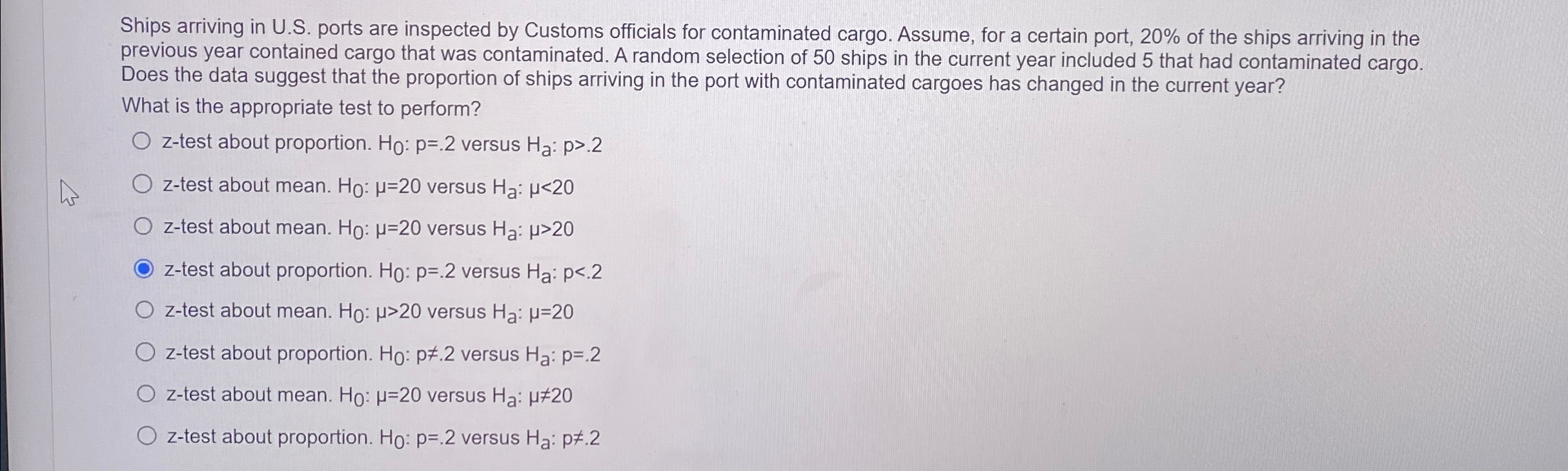 Solved Ships arriving in U.S. ﻿ports are inspected by | Chegg.com