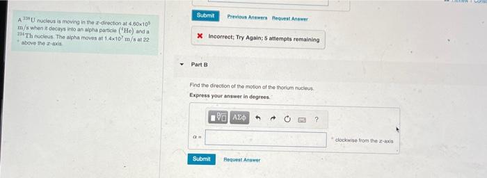 Solved A2+1U necleus is movha in the x-dcocbion at 460×103 | Chegg.com