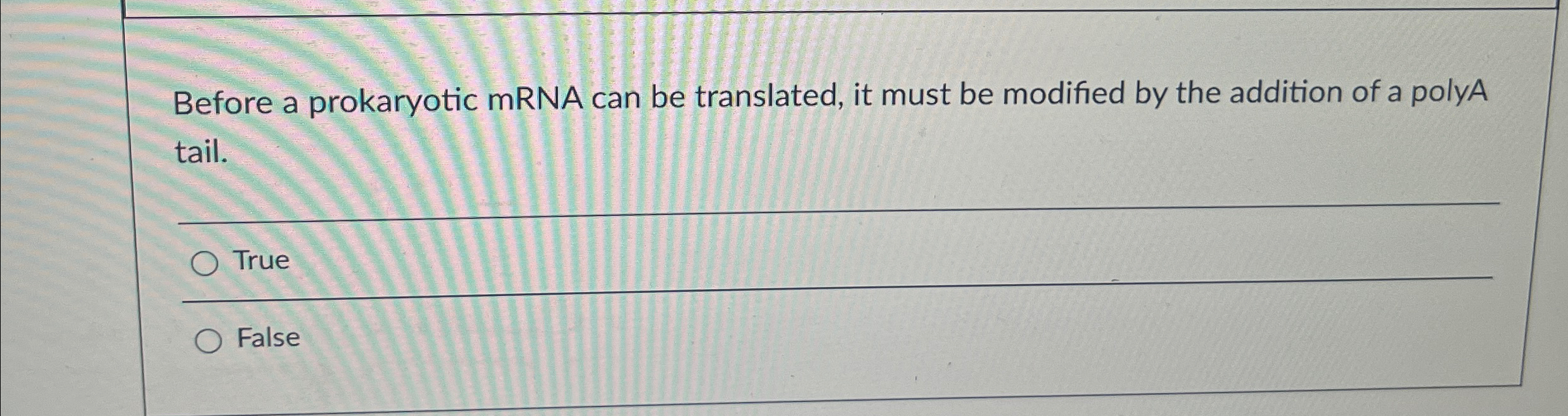 Before a prokaryotic mRNA can be translated, it must | Chegg.com