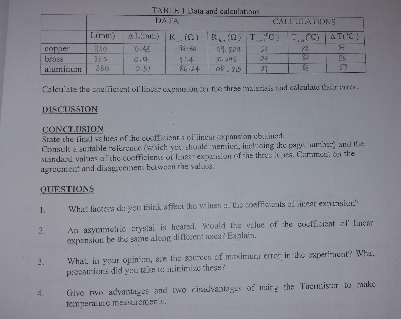 Solved using the following data answer the questions. this | Chegg.com