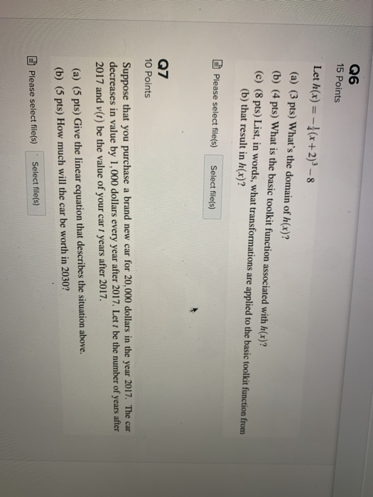 Solved Q6 15 Points Let h(x) = -1(x+2) – 8 (a) (3 pts) | Chegg.com Solved Q6 15 Points Let h(x) = -1(x+2) – 8 (a) (3 pts) | Chegg.com