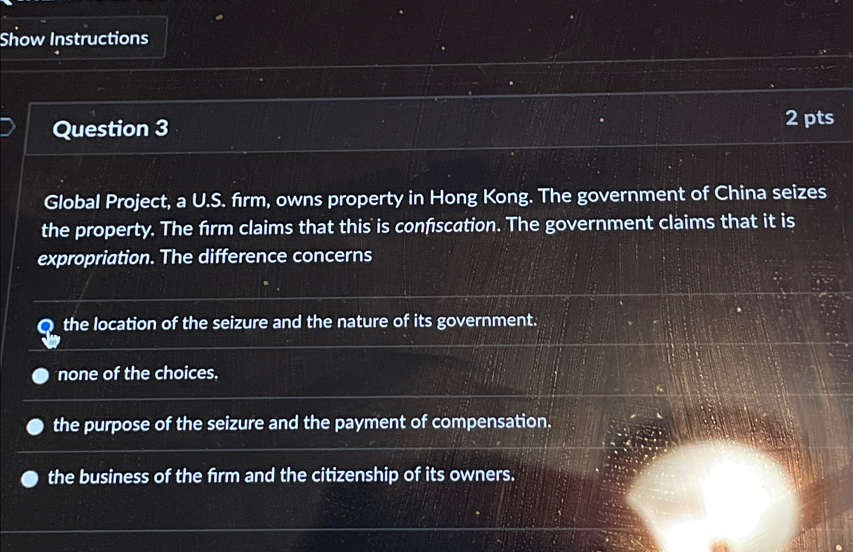 Solved Show InstructionsQuestion 32 ﻿ptsGlobal Project, a | Chegg.com