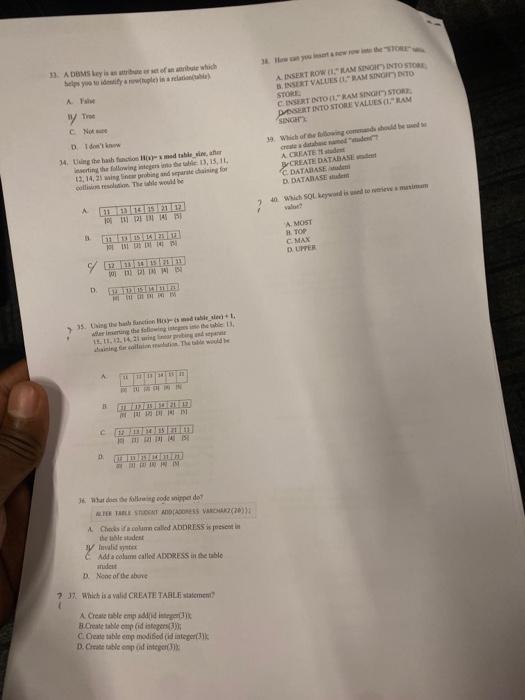 A. Thenat-ficince w F B C. nm( mmos (cos)) it the | Chegg.com