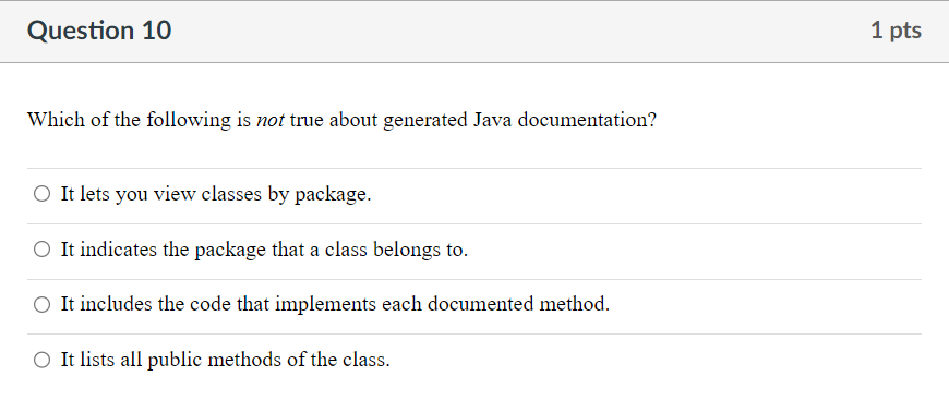 Solved Question 10Which of the following is not true about | Chegg.com