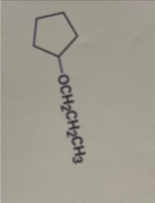Solved OCH2CH2CH3 | Chegg.com
