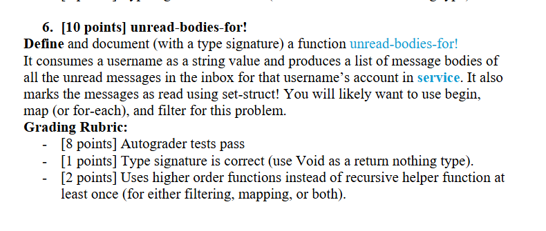 Use Racket Advanced student language to write[10 | Chegg.com