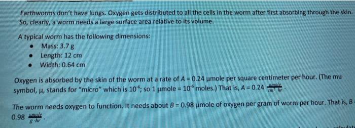 Solved Assume that we have a worm of length 12 cm (like the | Chegg.com