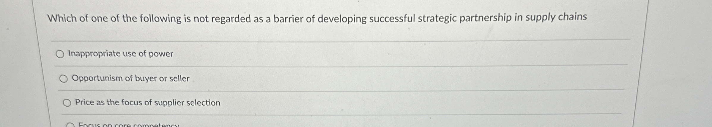 Solved Which of one of the following is not regarded as a | Chegg.com