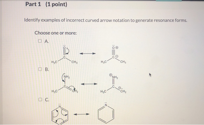 Solved Part 1 (1 point) Identify examples of incorrect | Chegg.com