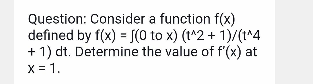 Solved Question: Consider a function \\( | Chegg.com