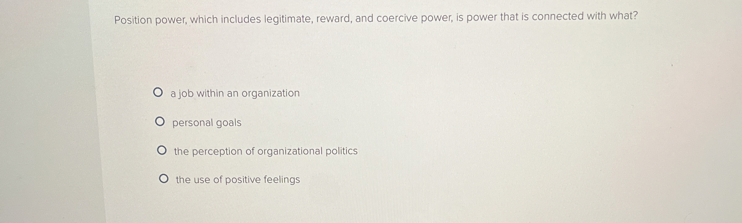 Solved Position power, which includes legitimate, reward, | Chegg.com