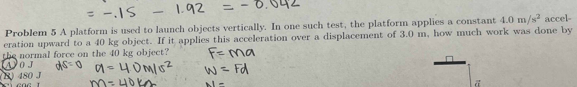 Solved Problem 5 ﻿A platform is used to launch objects | Chegg.com