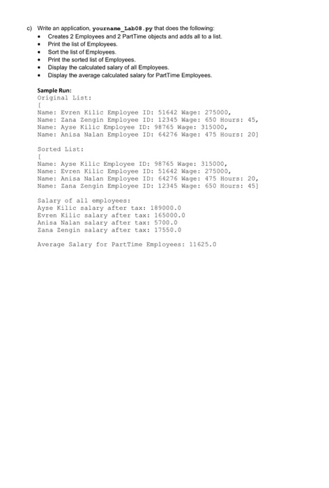 Lab Objectives: Classes and Inheritance. a) Create a | Chegg.com