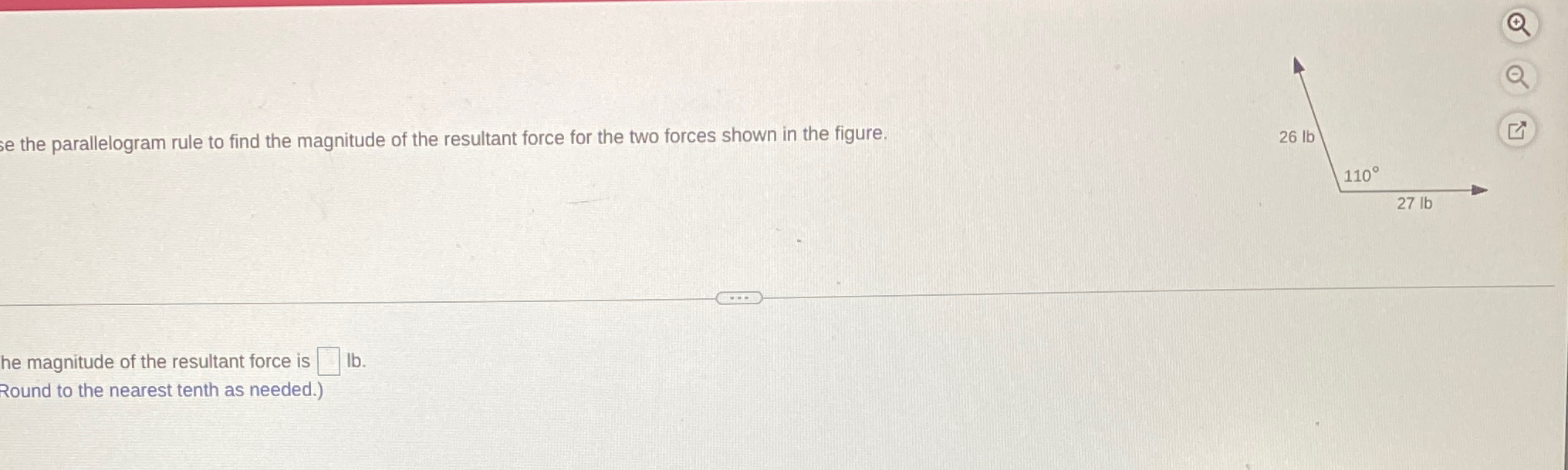 Solved use the parallelogram rule to find the magnitude of | Chegg.com