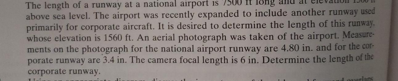 Solved The length of a runway at a national airport is above | Chegg.com