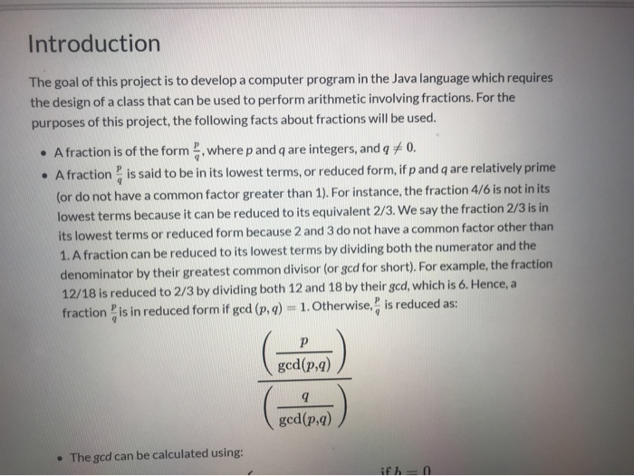 Solved Introduction The goal of this project is to develop a | Chegg.com