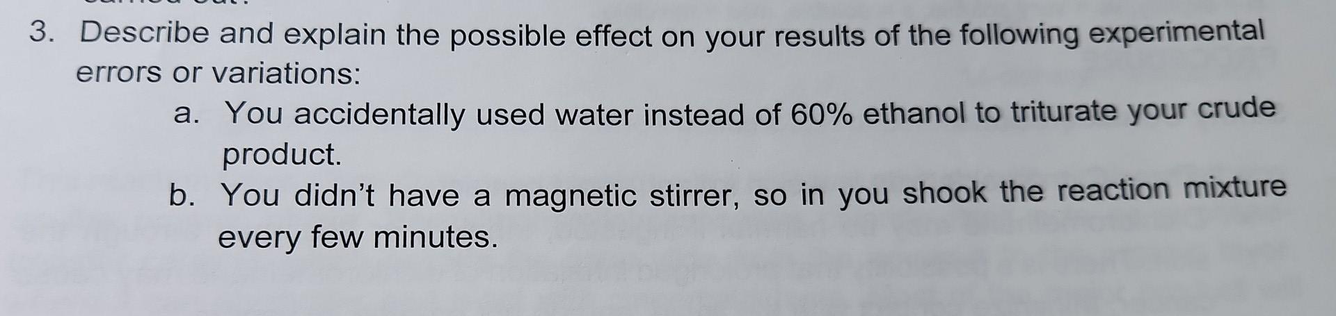 Solved Reaction. In a clean, dry, 3-mL conical vial, combine | Chegg.com