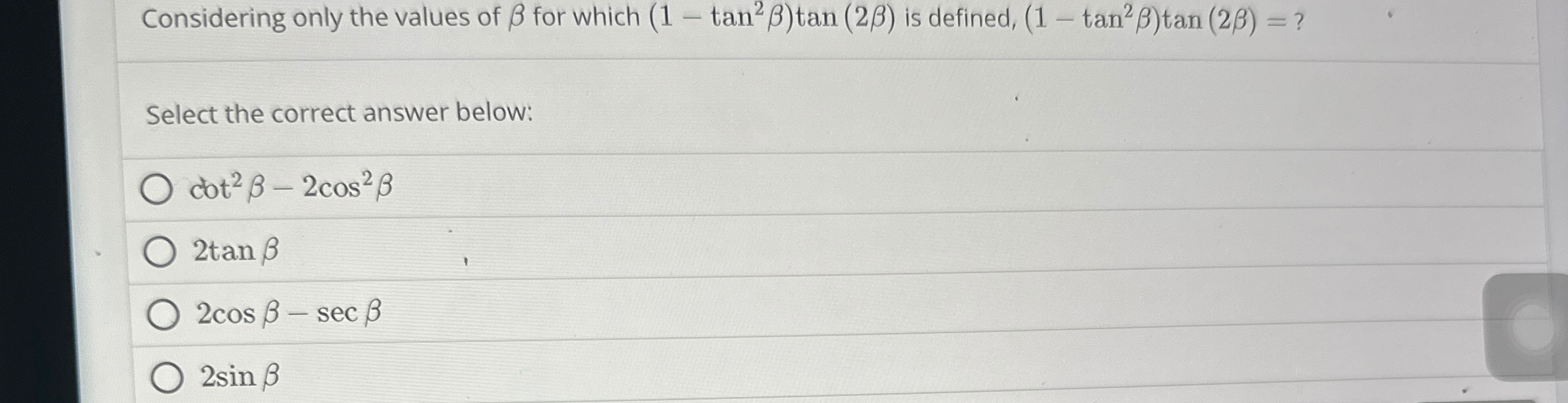 Solved Considering only the values of β ﻿for which | Chegg.com