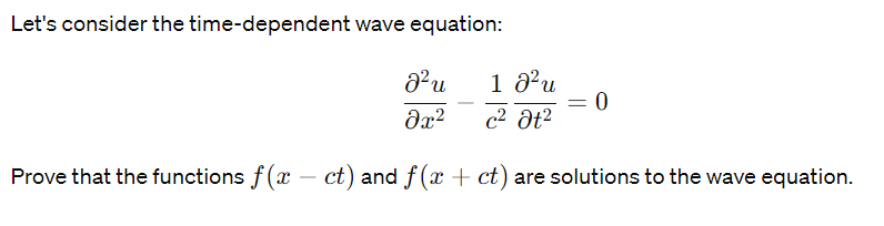 Let's consider the time-dependent wave | Chegg.com