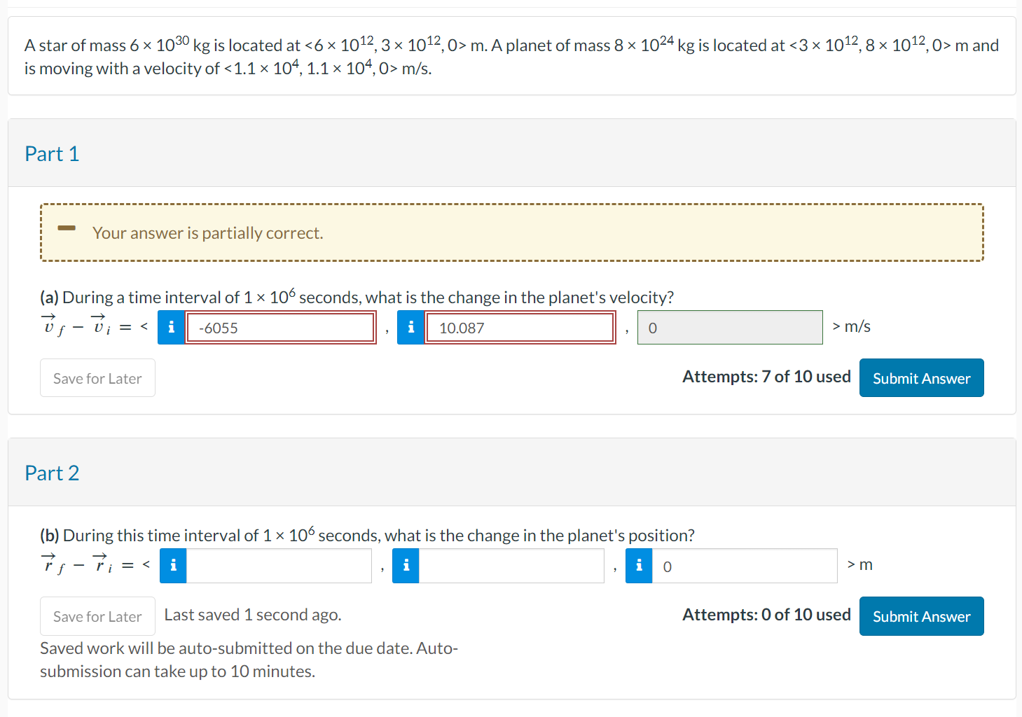 Solved A star of mass 6 \times 1030 ﻿kg is located at | Chegg.com