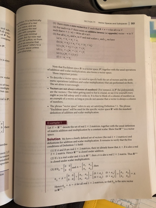 Solved a set V is given, together with definitions of | Chegg.com