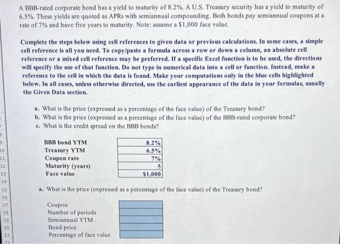 Solved A BBB-rated corporate bond has a yield to maturity of | Chegg.com