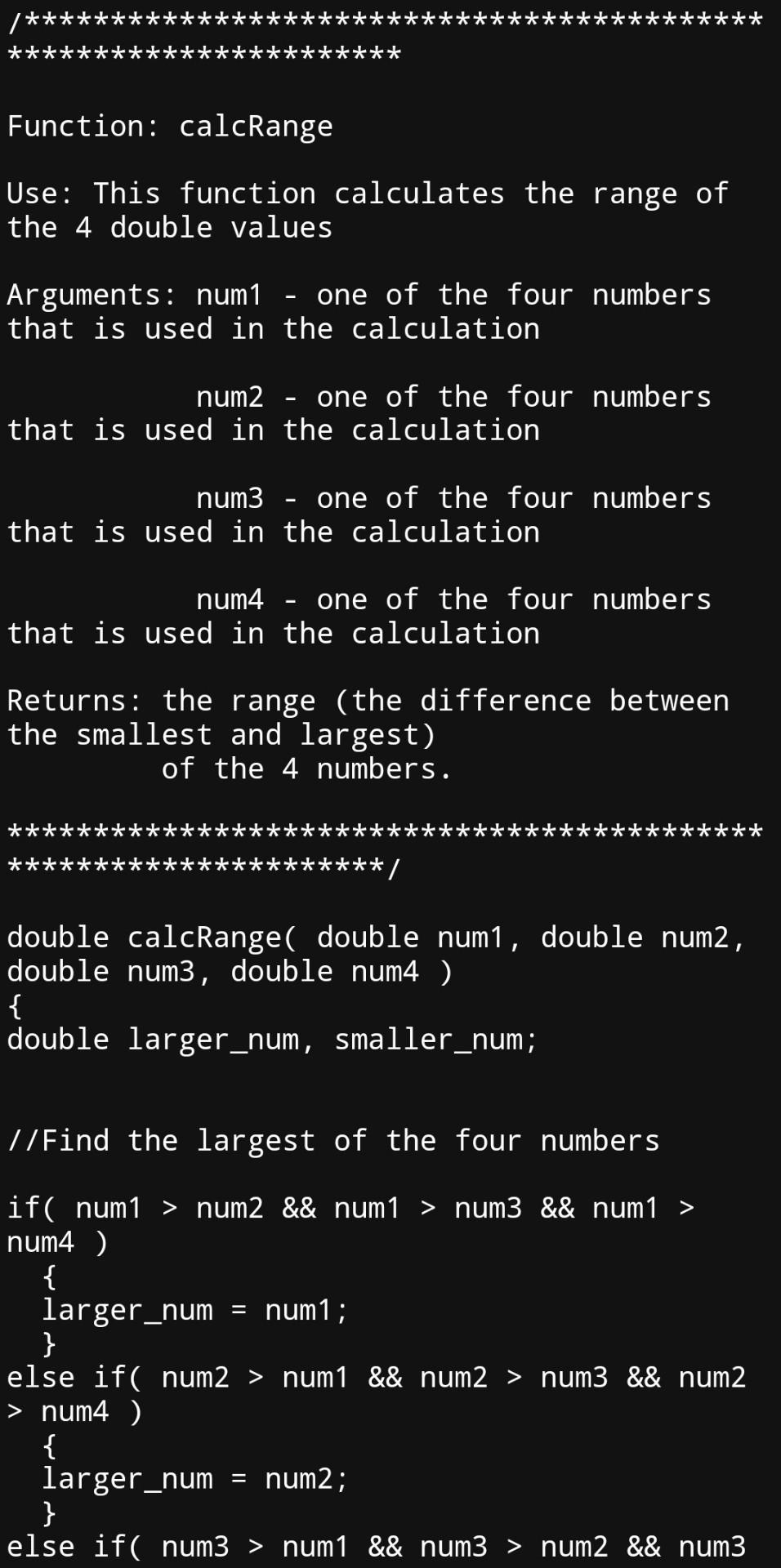 Solved //CSCI 240 Function Calling Recitation Project | Chegg.com