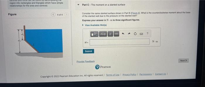 Solved Part B - The force on a slanted surface Now consider | Chegg.com