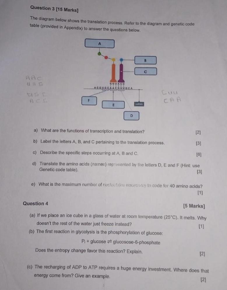 Solved Question 3 [15 Marks] The diagram below shows the | Chegg.com