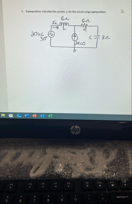 Solved Superposition Calculate The Current For This