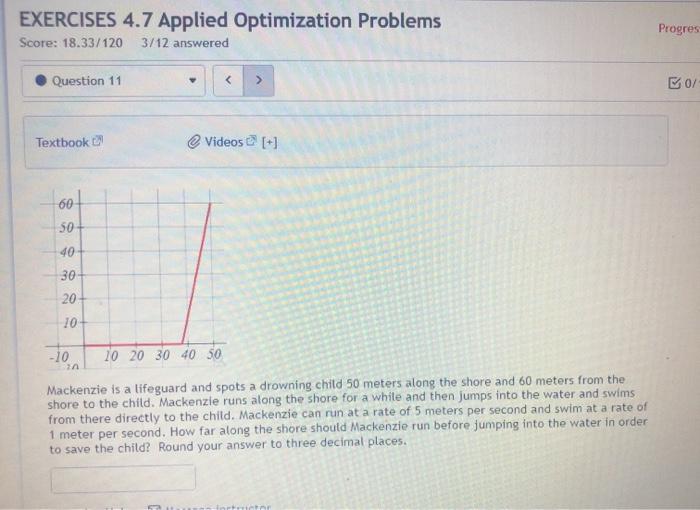 Solved EXERCISES 4.7 Applied Optimization Problems Score: | Chegg.com
