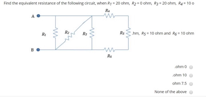 Solved Calculate the equivalent resistance RAB, from the | Chegg.com