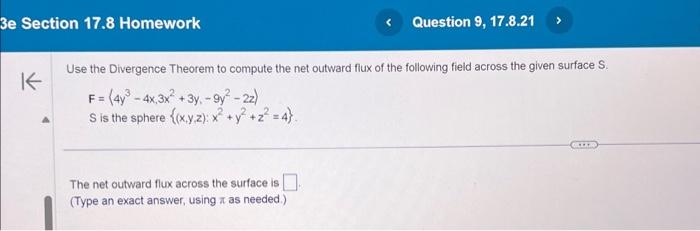 Solved Use the Divergence Theorem to compute the net outward | Chegg.com