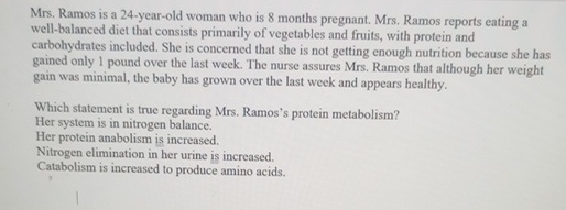 Solved Mrs. ﻿Ramos is a 24 -year-old woman who is 8 ﻿months | Chegg.com