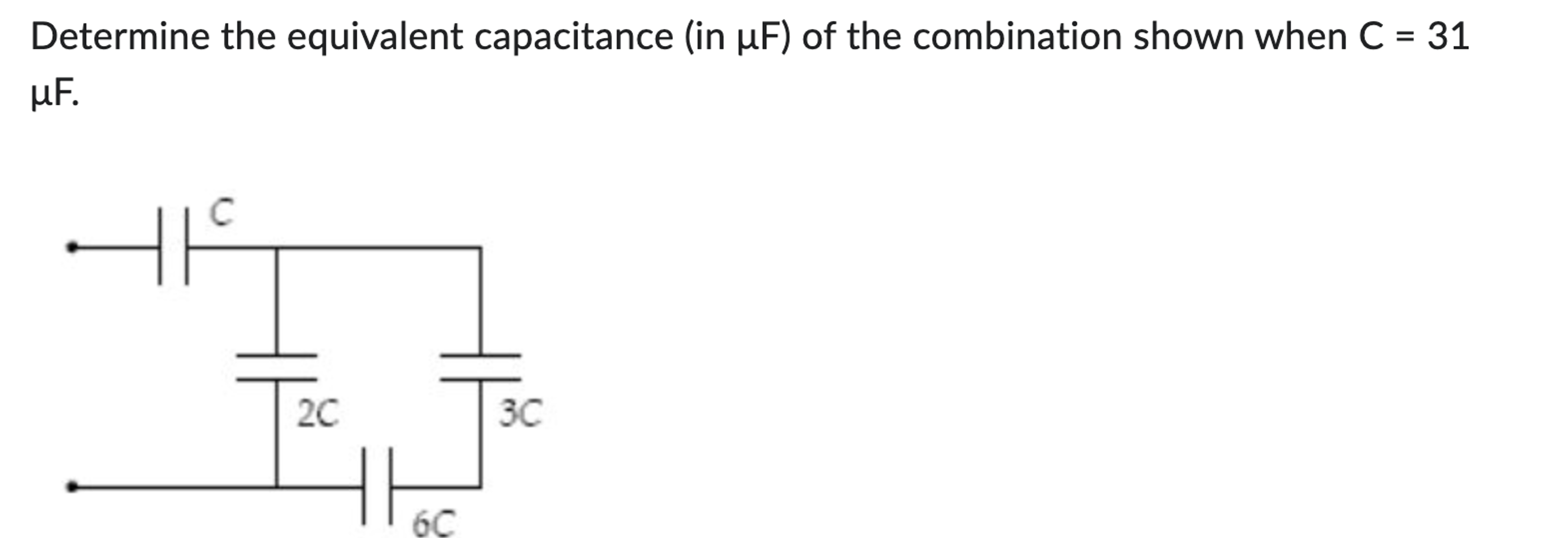Solved Determine the equivalent capacitance (in μF ) ﻿of the | Chegg.com