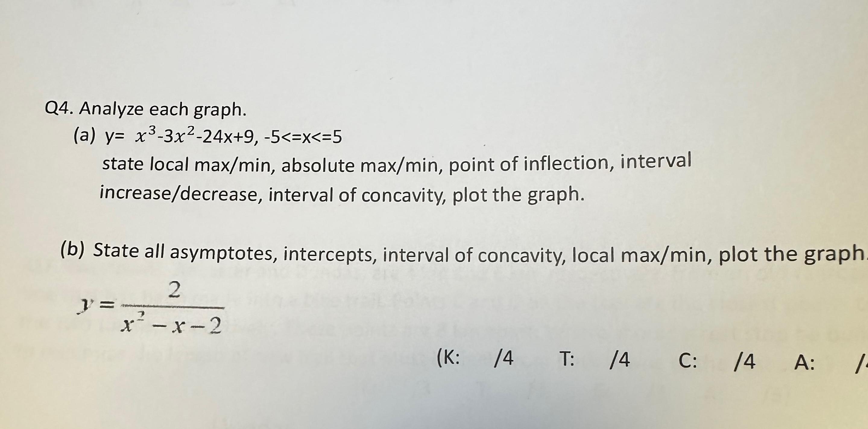 Solved Q4. ﻿Analyze each | Chegg.com