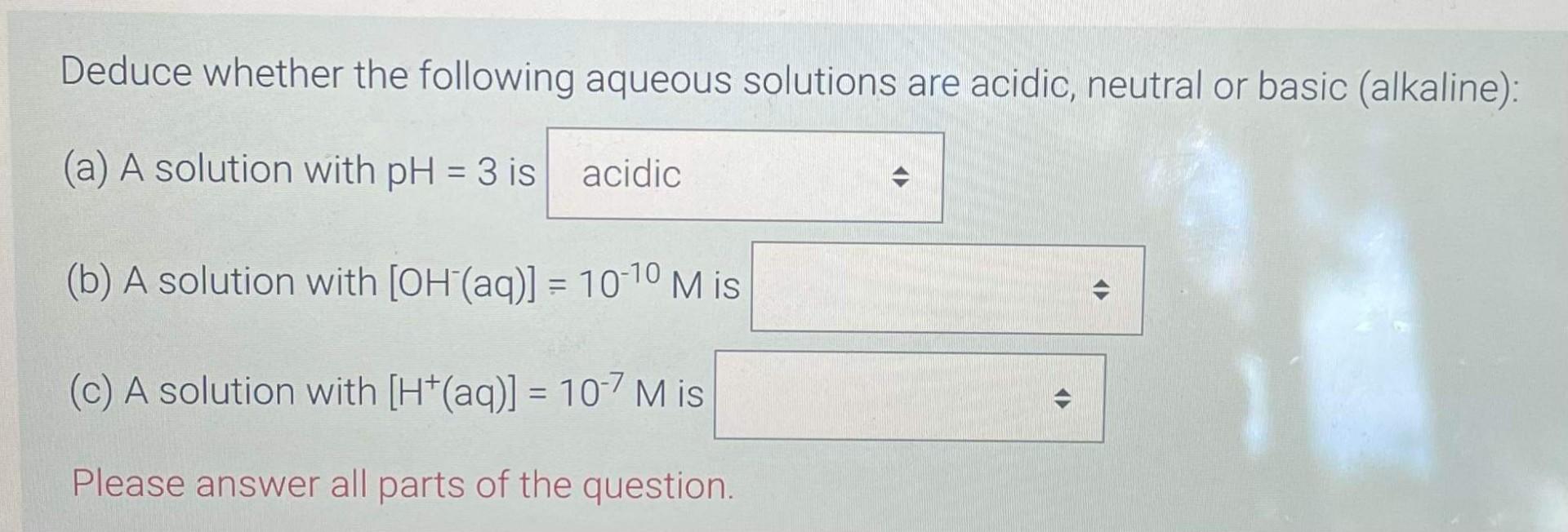 Solved HNO3 is a strong acid. Calculate the pH of an aqueous | Chegg.com