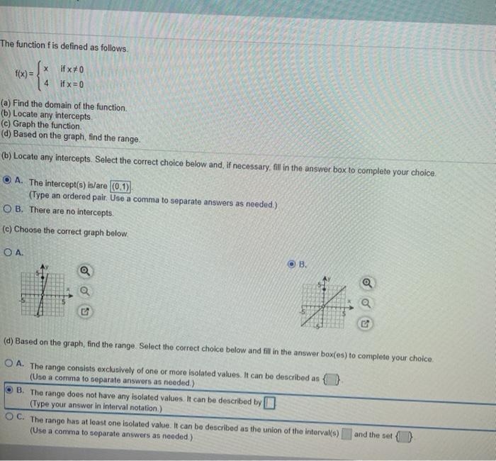 Solved The function f is defined as follows. if x70 f(x) = 4 | Chegg.com