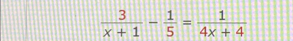 Solved 3x+1-15=14x+4 | Chegg.com