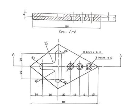 Solved Write a CNC program in word address format to produce | Chegg.com