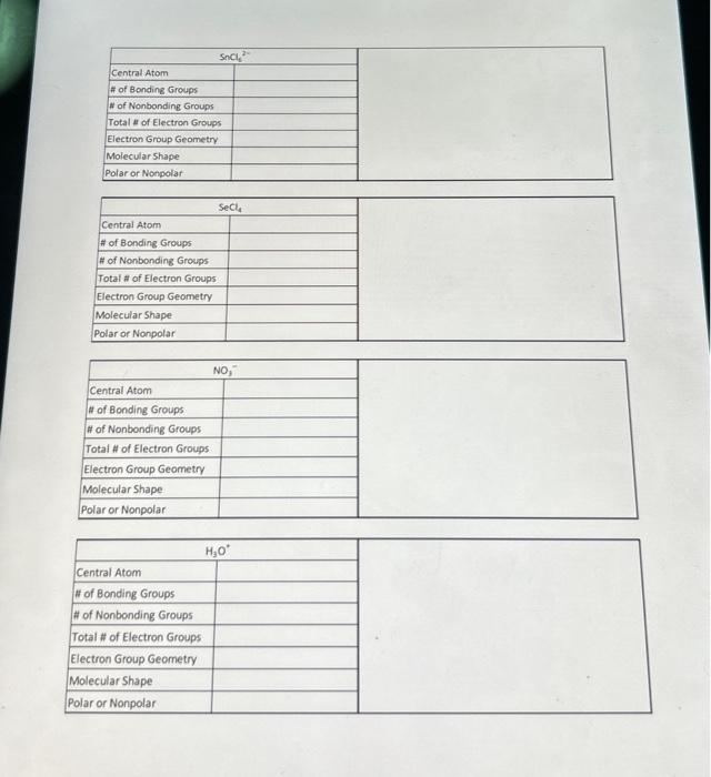 Experiment 11; Report Sheet\begin{tabular}{|l|l|} | Chegg.com