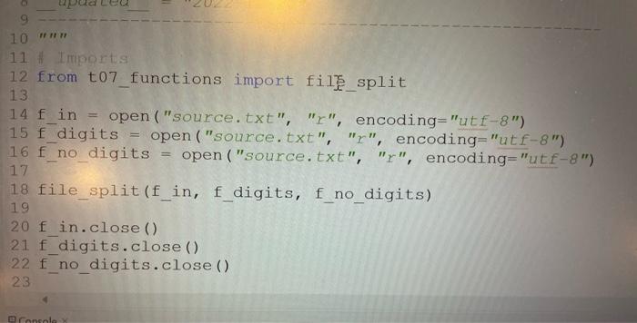Solved 14 Def File Split F In I Digits F No Digits