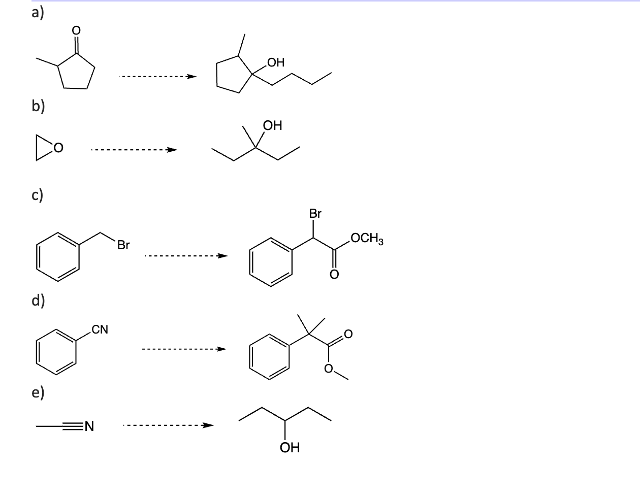 Solved Design synthetic pathways for the following five | Chegg.com