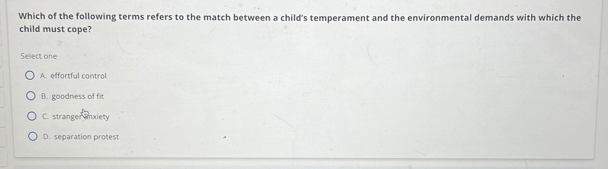 Solved Which of the following terms refers to the match | Chegg.com