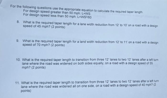 Solved For the following questions use the appropriate | Chegg.com