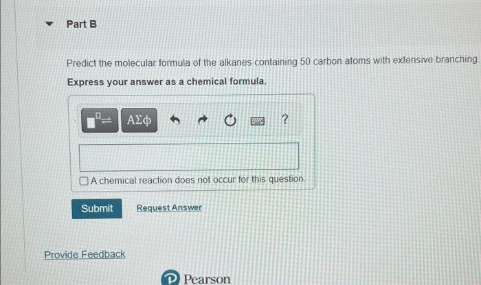 Solved Predict the molecular formula of the alkanes | Chegg.com
